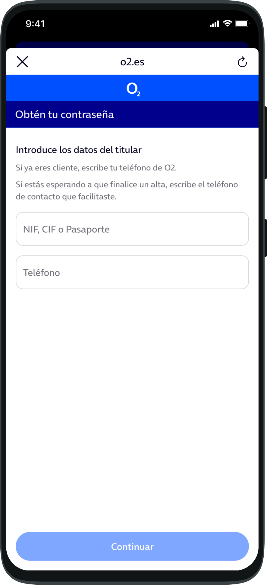 ¿Cómo me puedo registrar en la app Mi O2? | O2 Ayuda