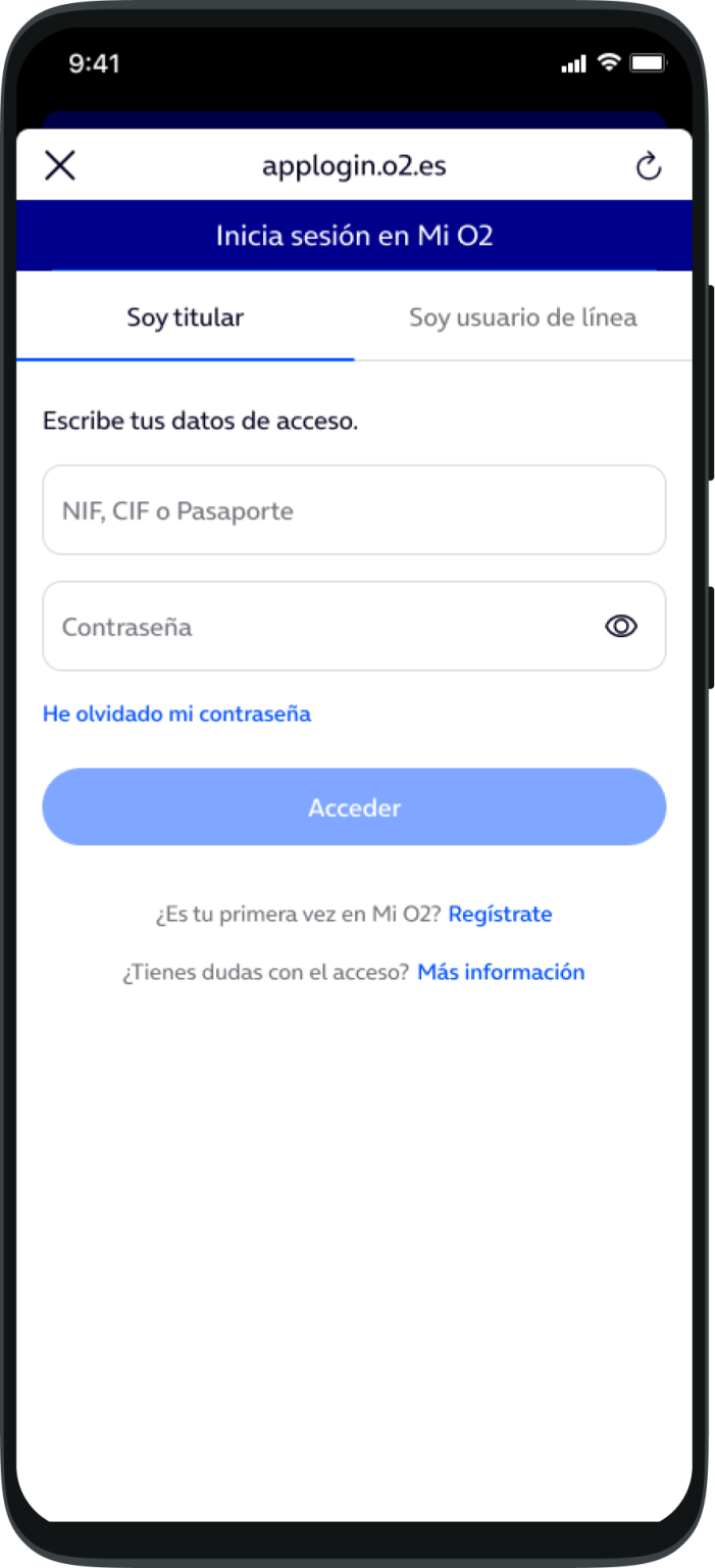 ¿Cómo me puedo registrar en la app Mi O2? | O2 Ayuda