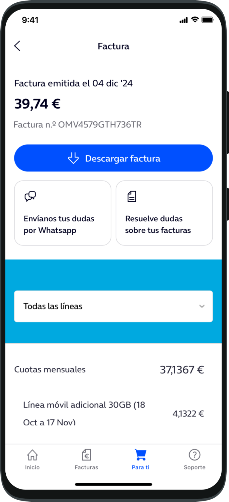 Cómo ver y descargar tus facturas de O2 | O2 Ayuda