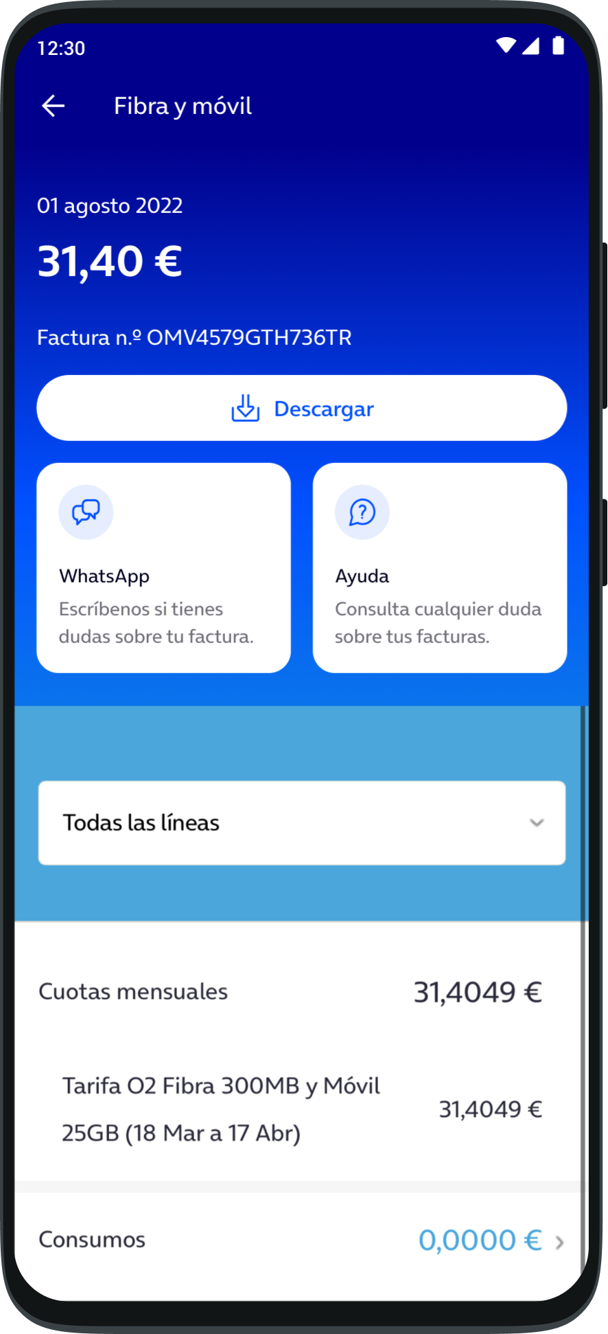 Cómo ver y descargar tus facturas de O2 | O2 Ayuda